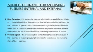 Sources and types of finance in business formation in Zimbabwe | PPTX