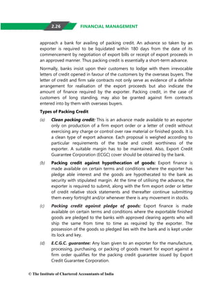 Sources of finance (Institute of chartered accountancy of India notes ...