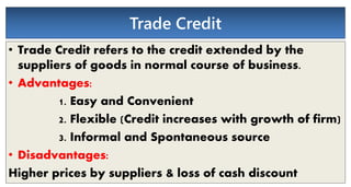 SOURCES OF FINANCE..... | PPT