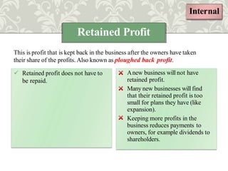 Sources of Finance | PPTX