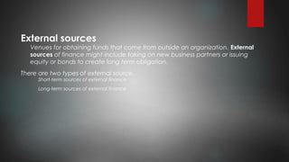 Sources of finance to start a business | PPT