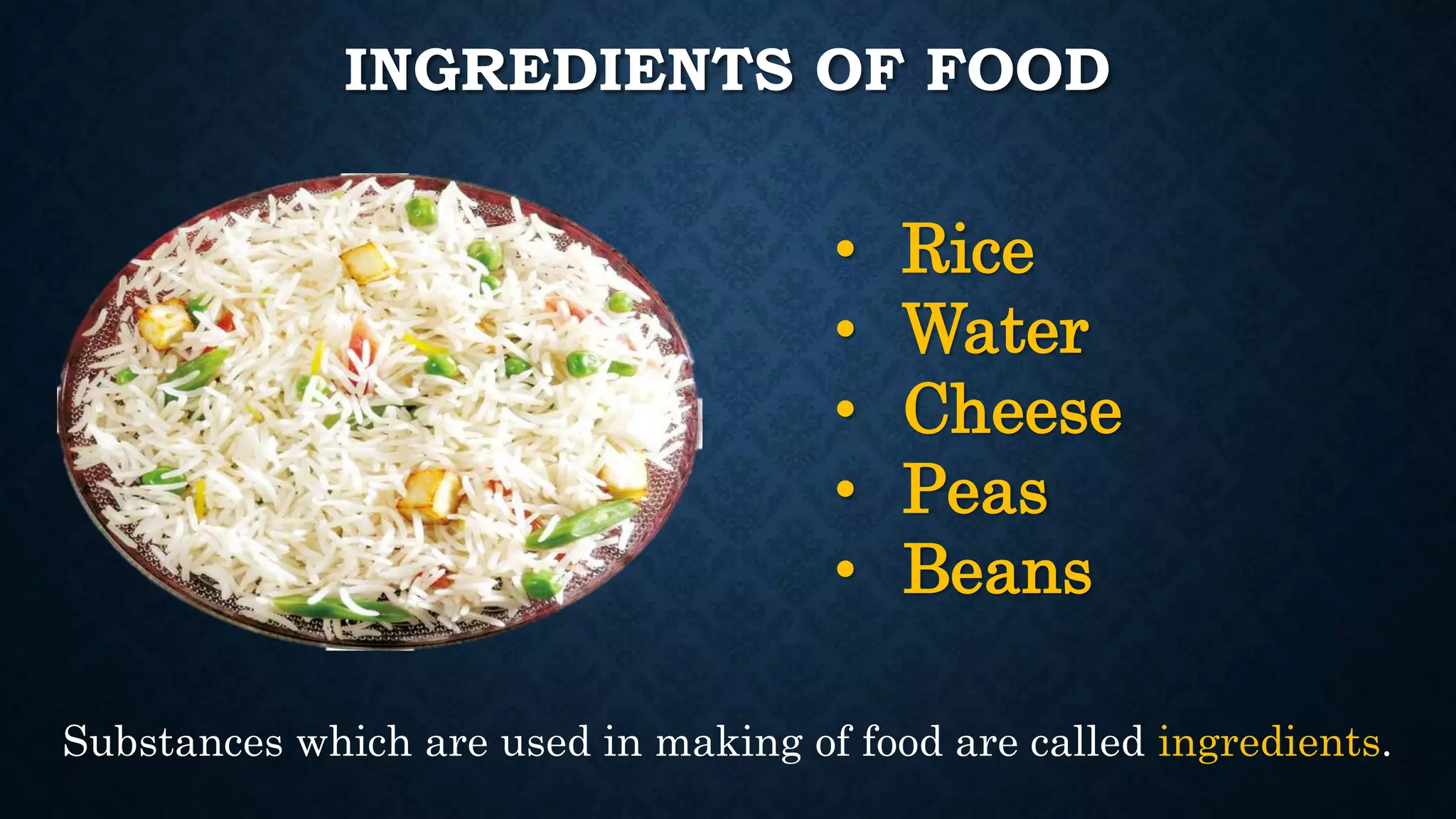 Sources of food Class 6 | PPTX