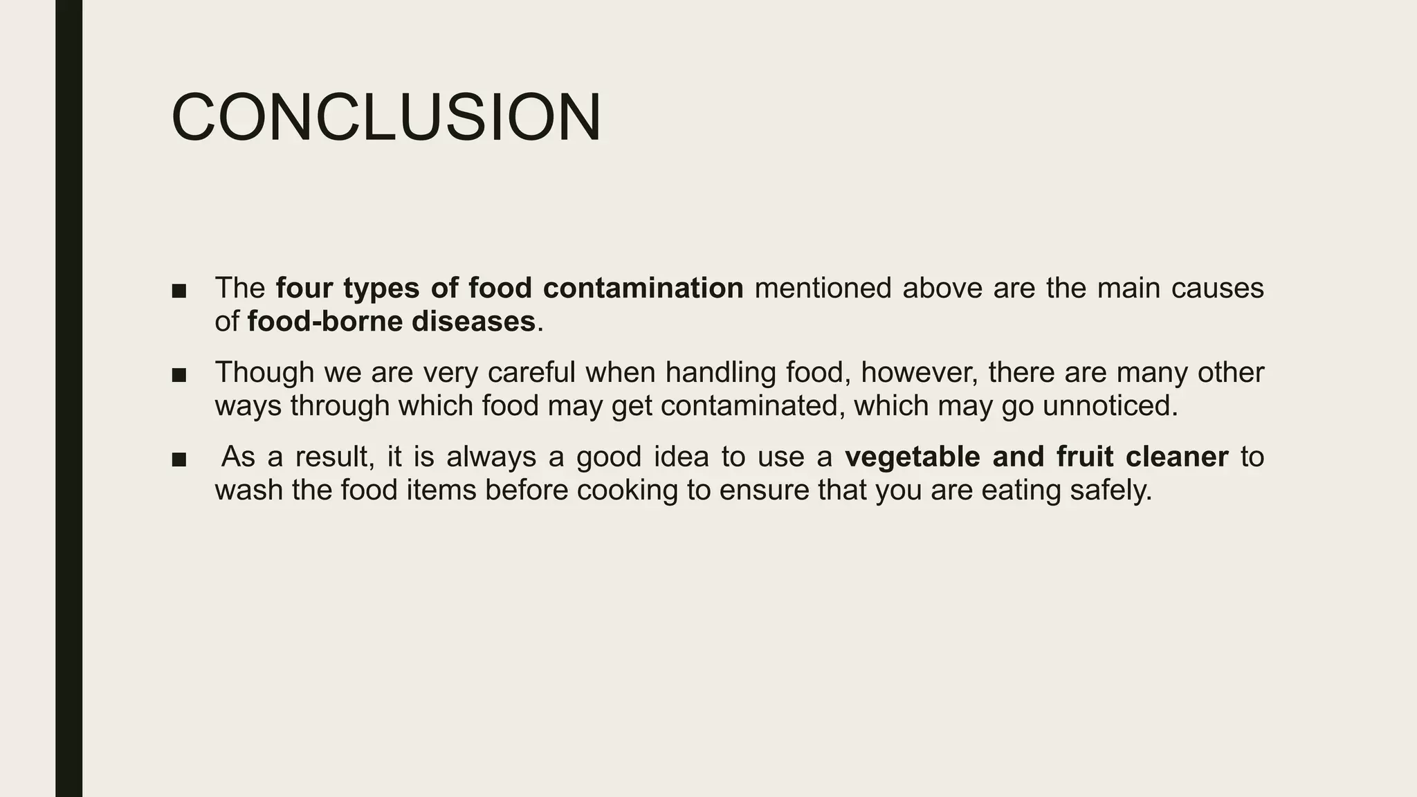 Sources of food contamination | PPTX
