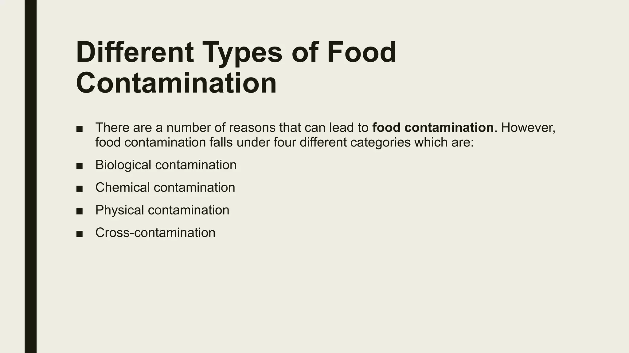 Sources of food contamination | PPTX