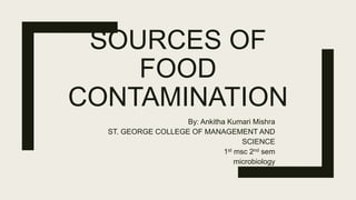 Sources of food contamination | PPTX