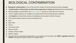 Sources of food contamination | PPTX