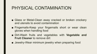 Sources of food contamination | PPTX