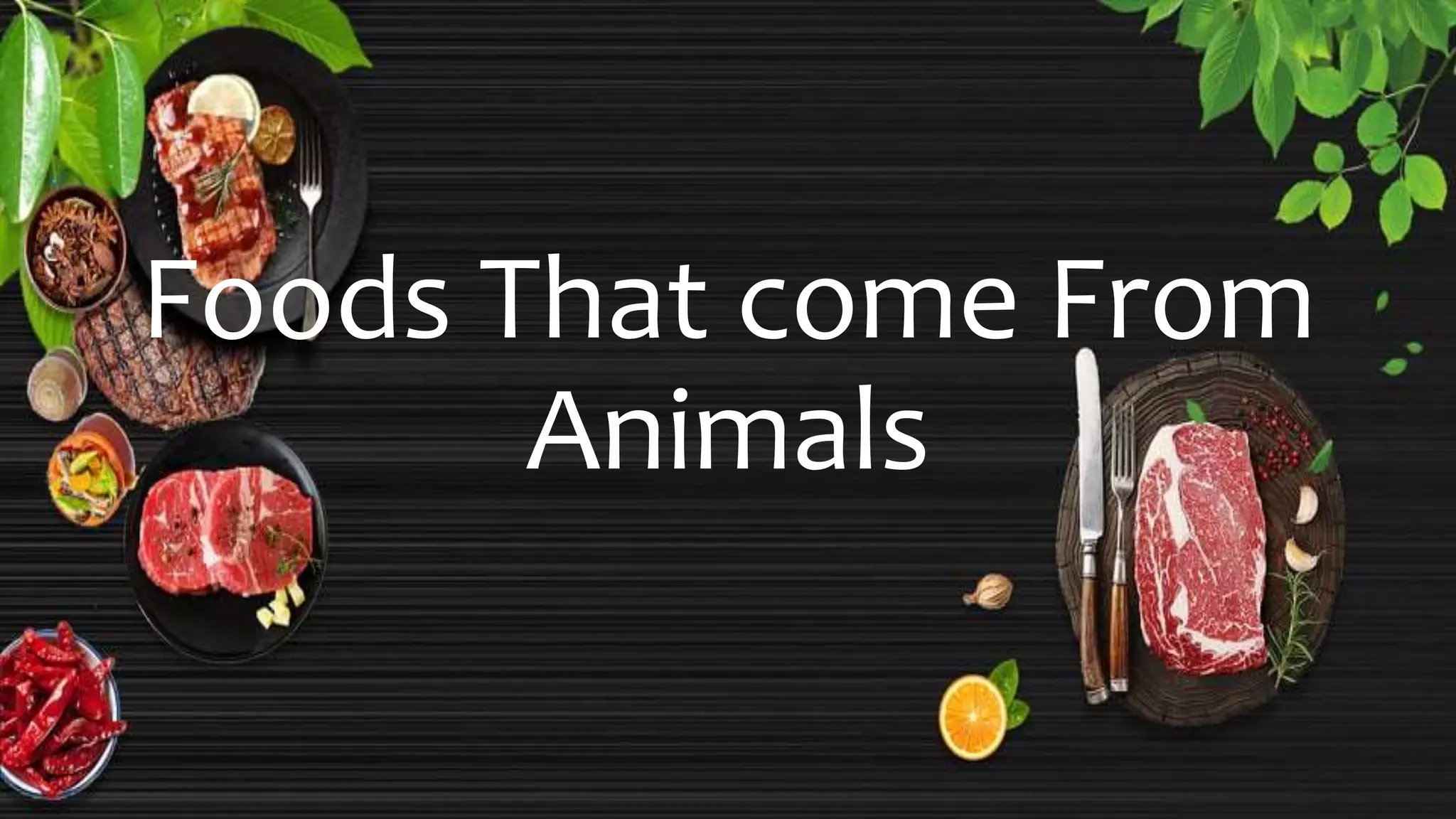 Sources of foods | PPTX