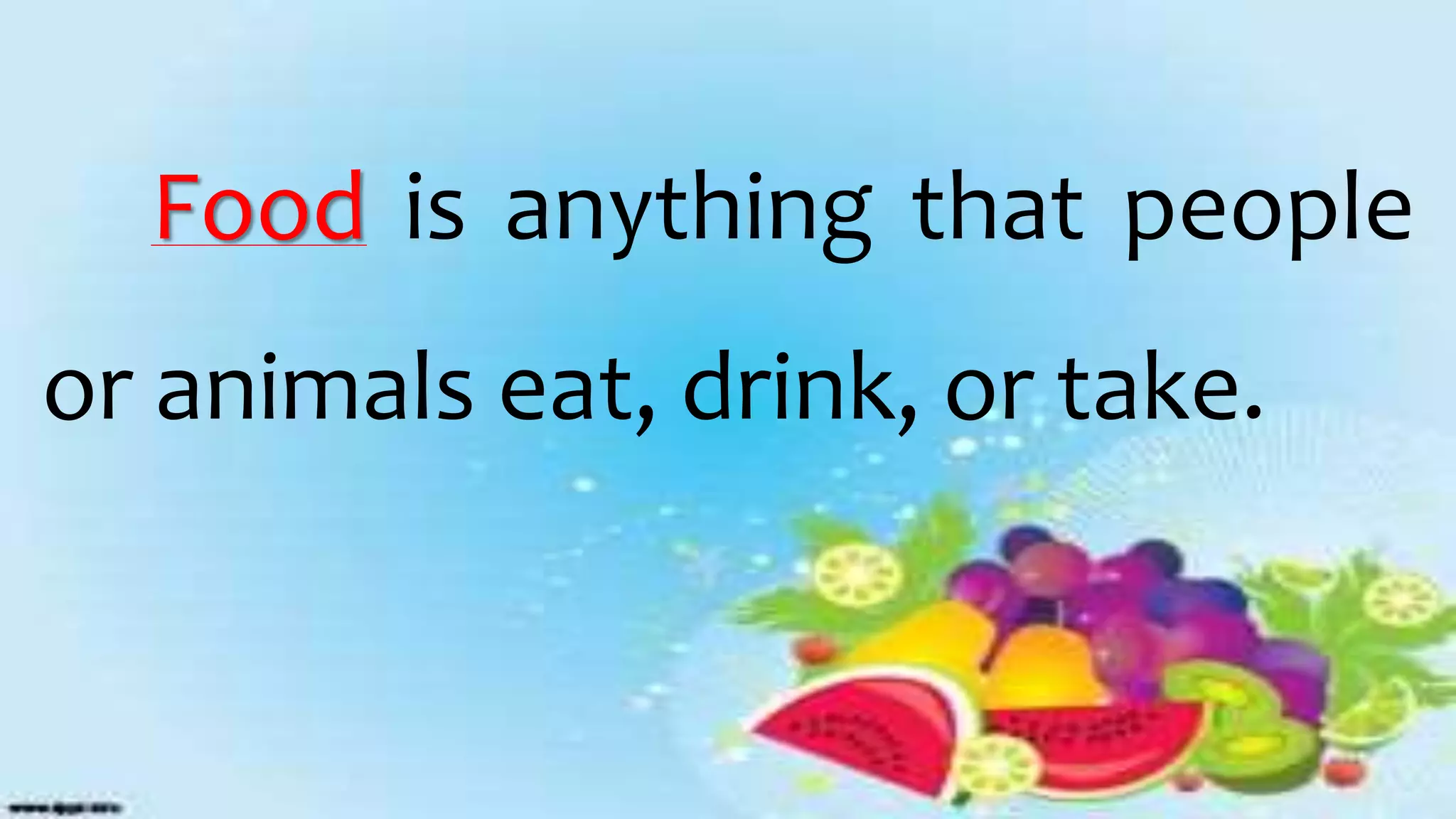 Sources of foods | PPTX