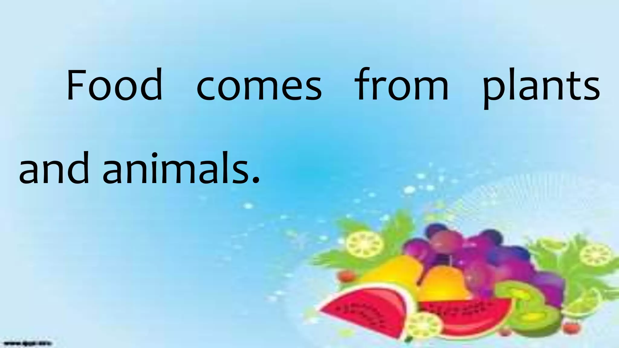 Sources of foods | PPTX