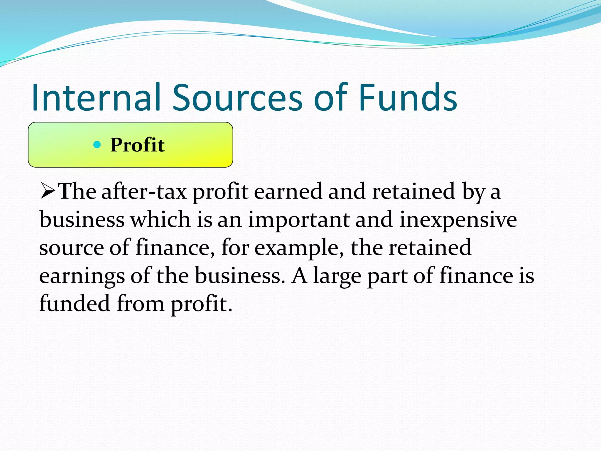 Sources of funds | PPTX