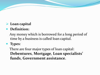 Sources of funds | PPTX