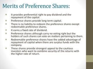 shares-types equity, preference -merits and demerits.pptx