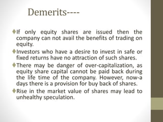 shares-types equity, preference -merits and demerits.pptx