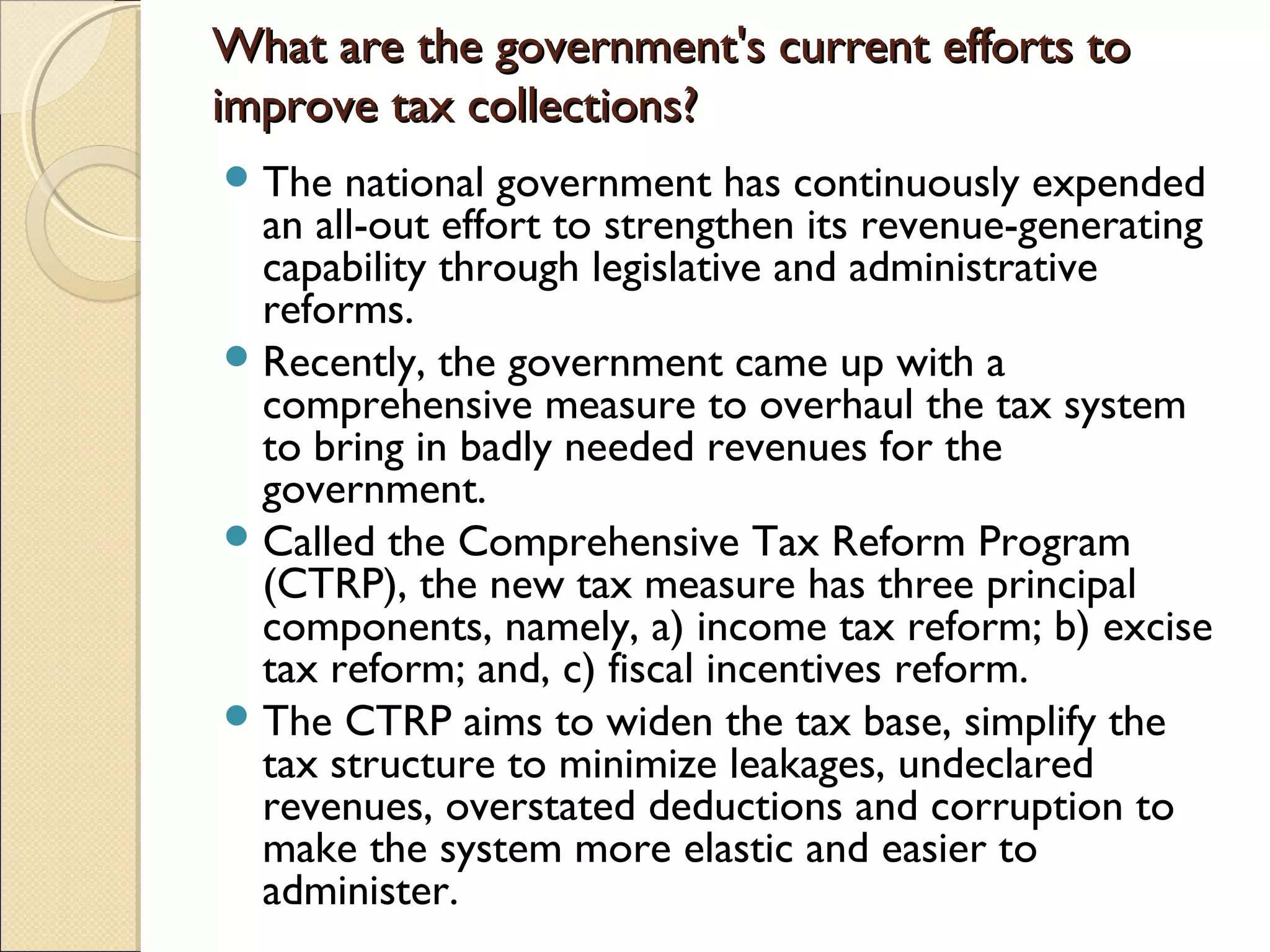 Sources of funds for the national government | PPT