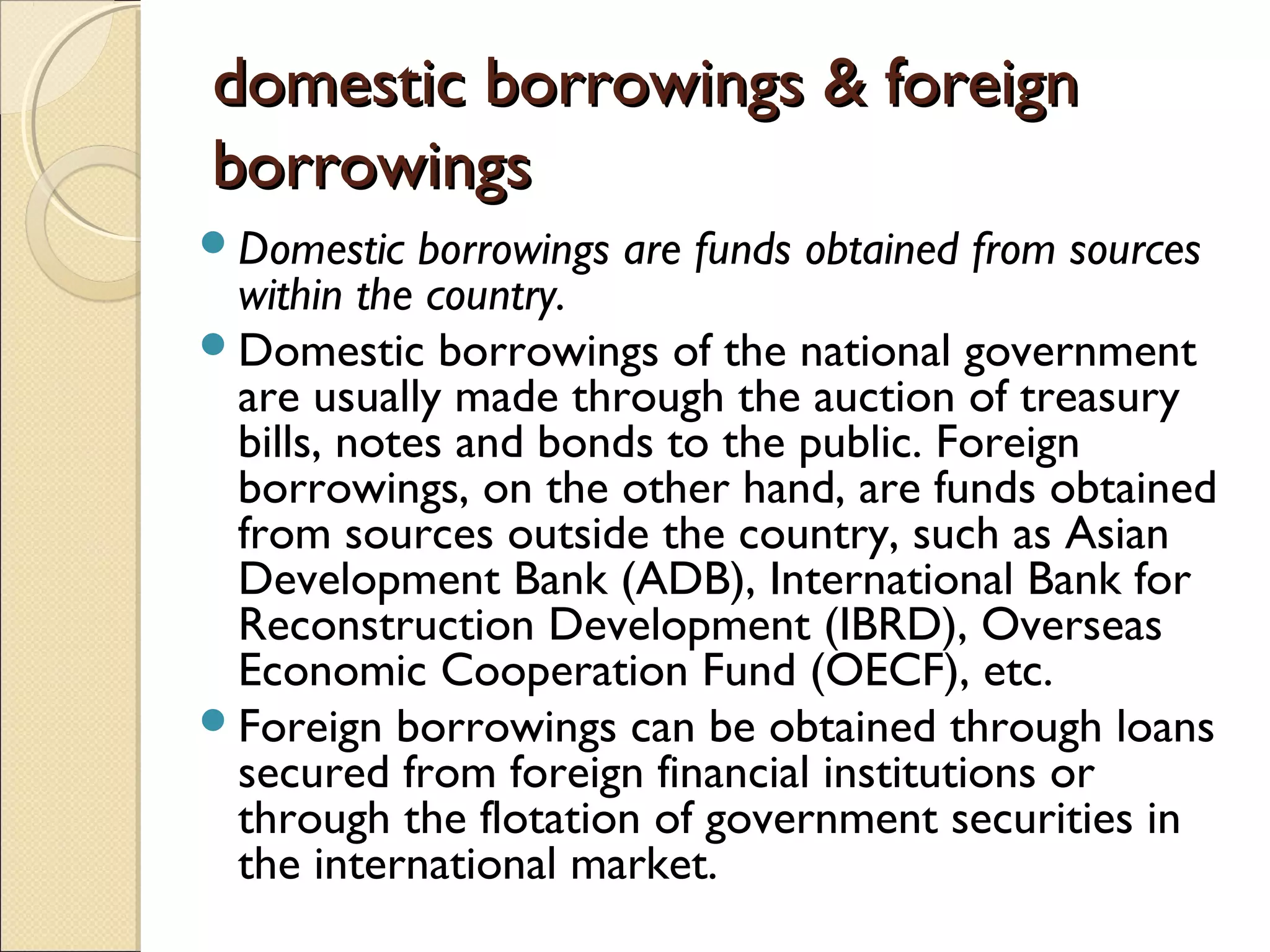 Sources of funds for the national government | PPT