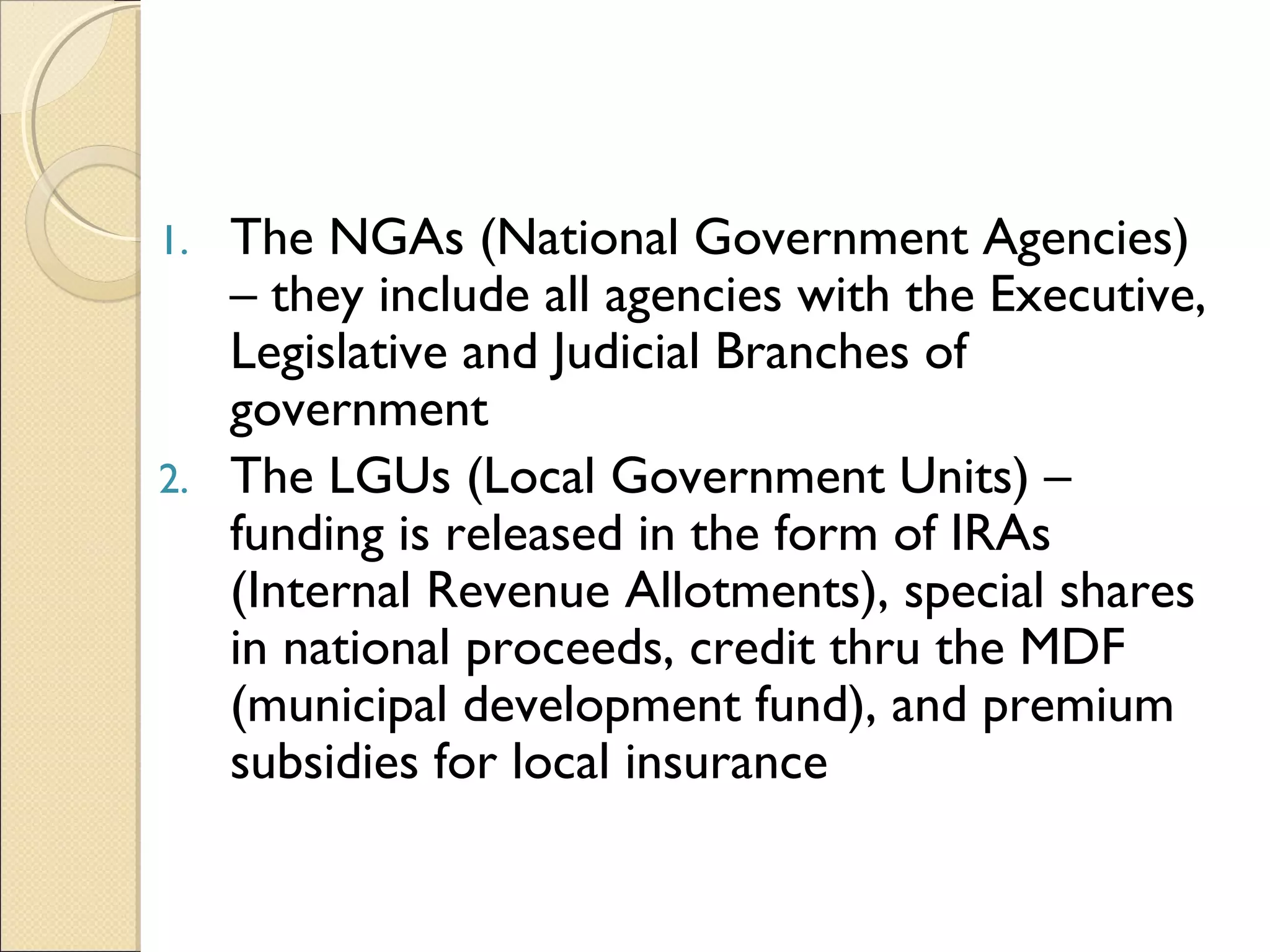 Sources of funds for the national government | PPT