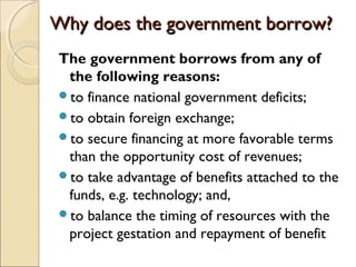 Sources of funds for the national government | PPT