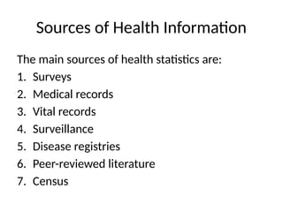 Sources of Health Information in our society | PPTX