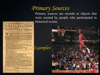 Sources of History | PPT