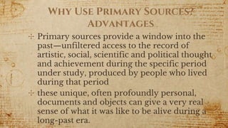 Sources of History- Readings in the Philippine History | PPTX