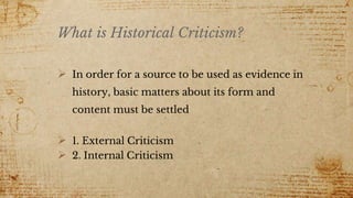 Sources of History- Readings in the Philippine History | PPTX