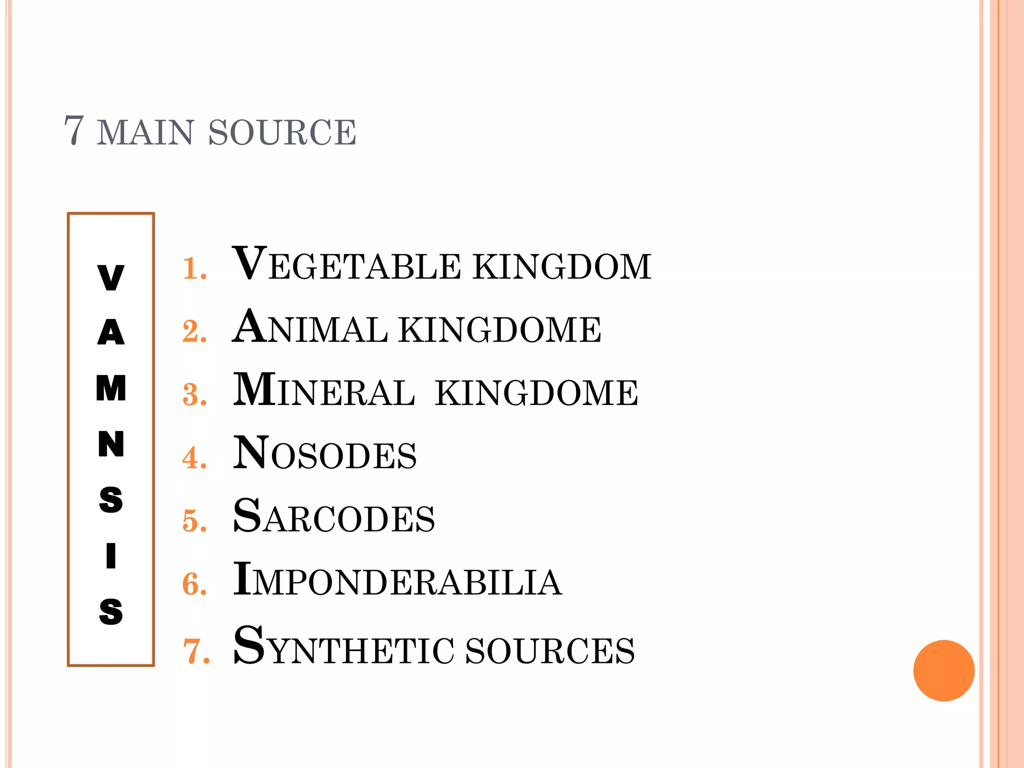Sources of homoeopathic drugs | PDF