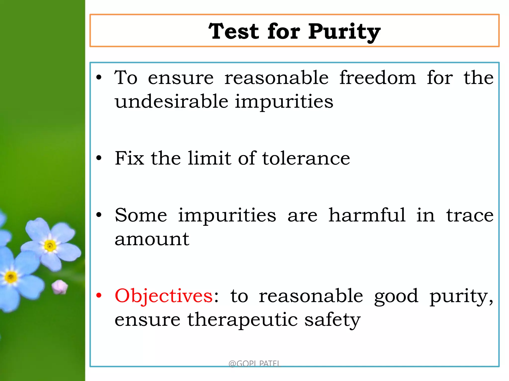 Impurities in Pharmaceuticals: Sources of impurities | PDF