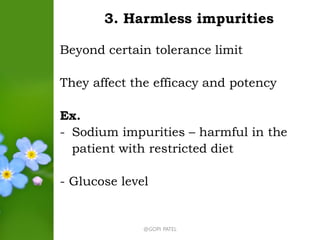 Impurities in Pharmaceuticals: Sources of impurities | PDF