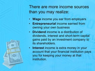 Sources of Income | PPTX