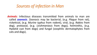 Sources of infection & types by Dr. Prince C P | PPTX