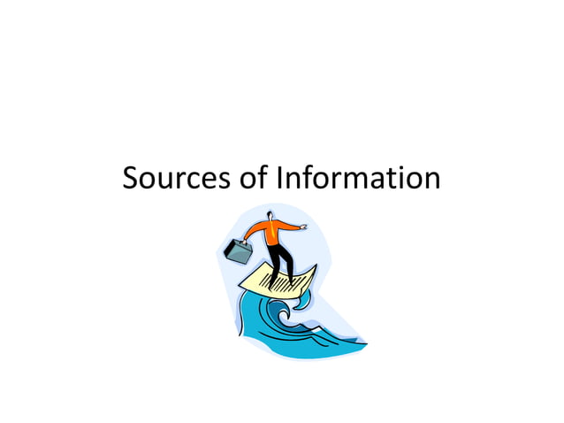 Sources of information | PPTX