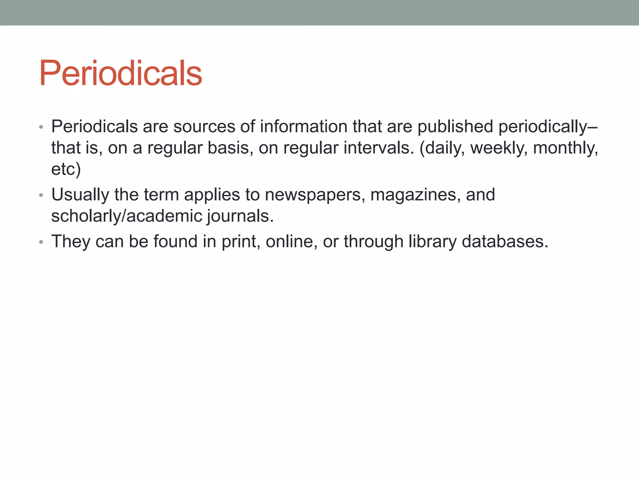 Sources of information | PPTX