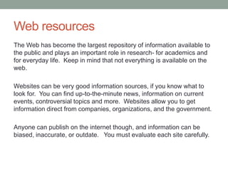 Sources of information | PPTX