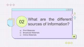 Sources of Information.pptx | Internet for Beginners | Internet