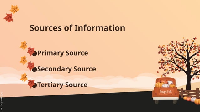 Types of Information Sources (Primary, Secondary, and Tertiary Sources ...