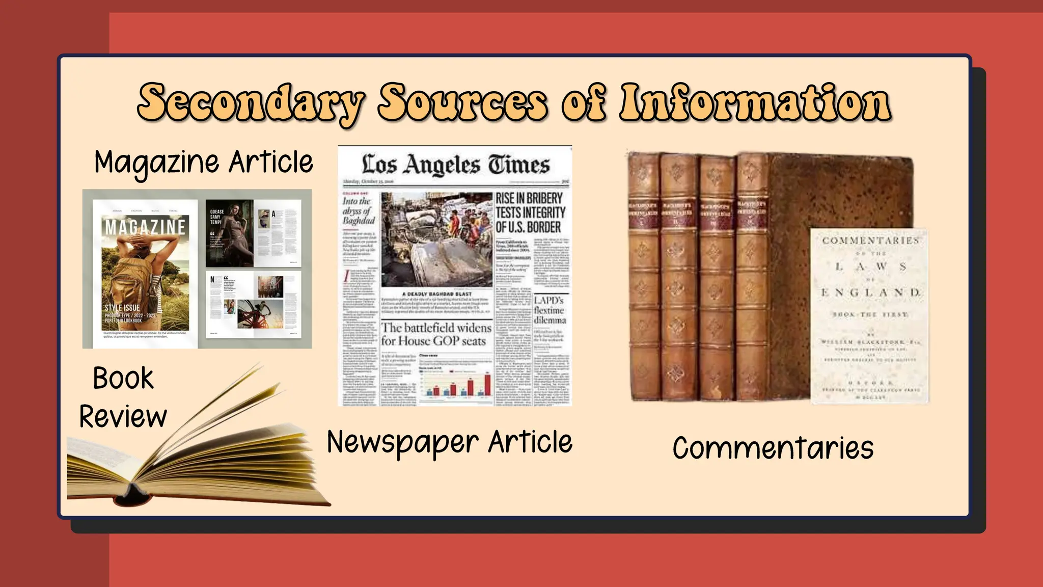Sources of Information (Primary and Secondary Sources of Information) | PPT