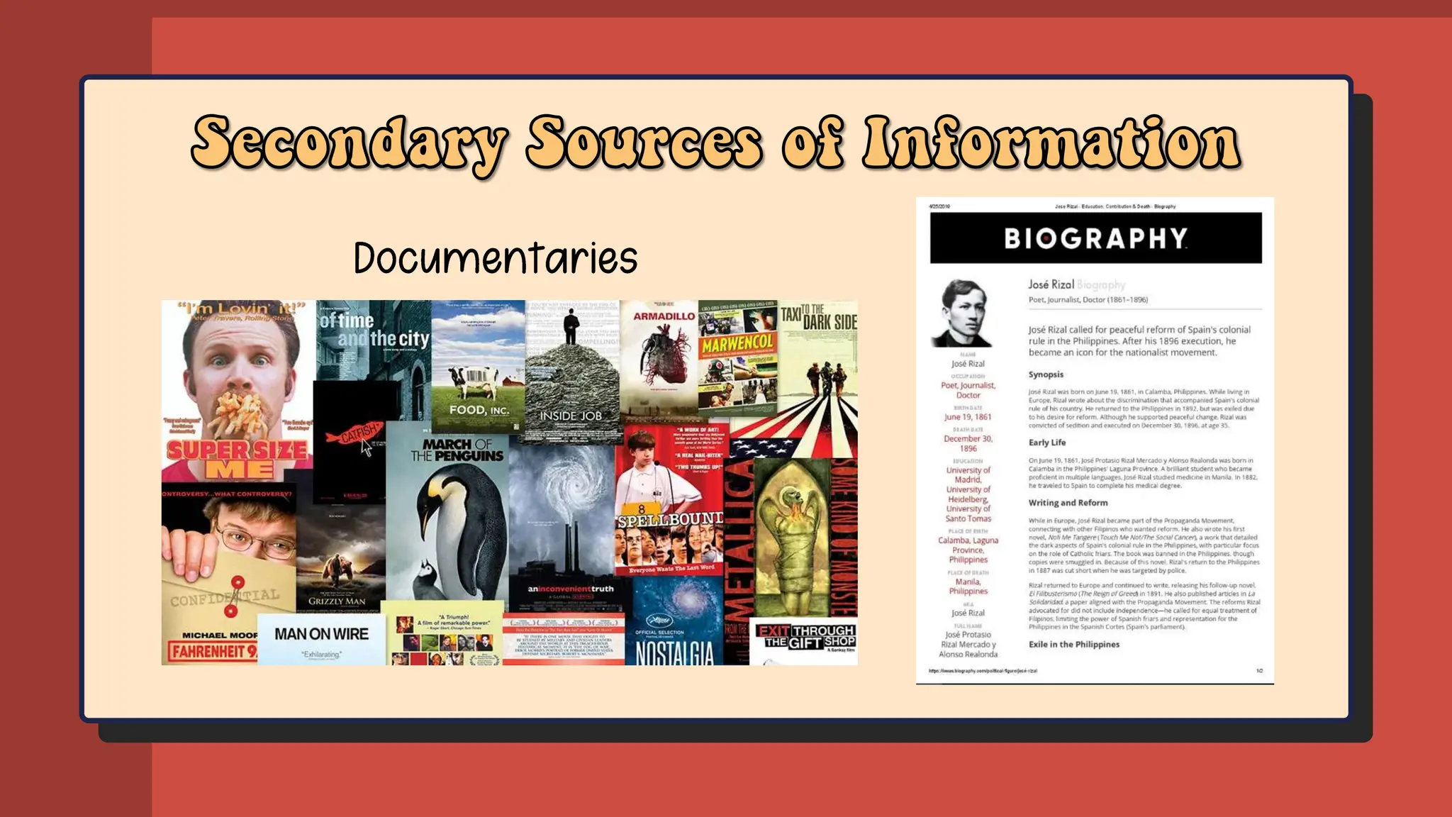 Sources of Information (Primary and Secondary Sources of Information) | PPT