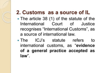 Sources of international law | PPTX