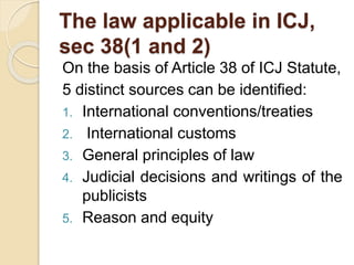 Sources of international law | PPT | Free Download