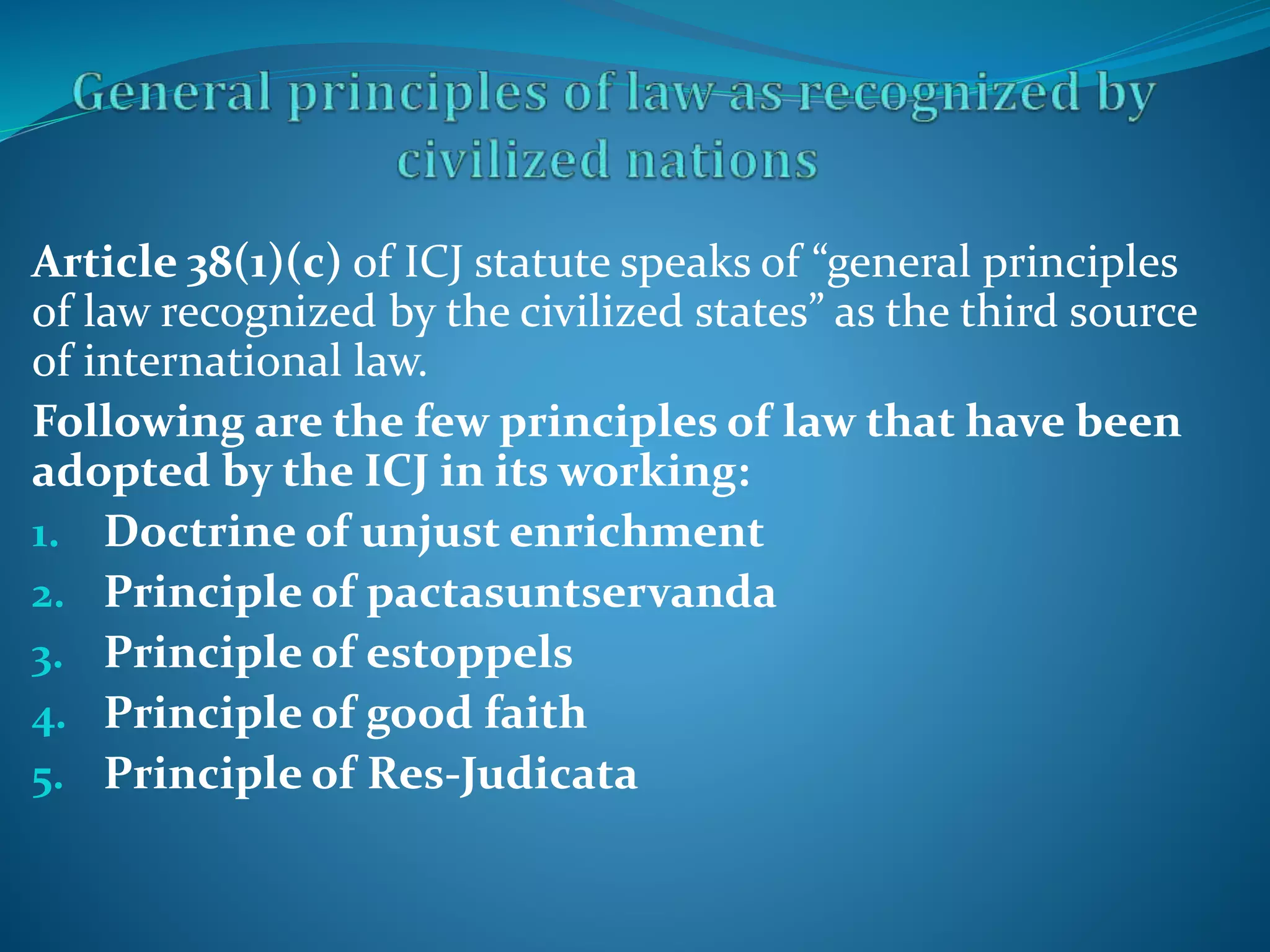 Sources of international law | PPTX
