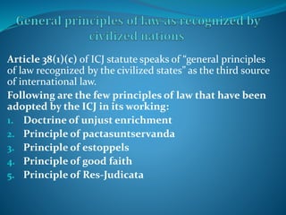 Sources of international law | PPTX