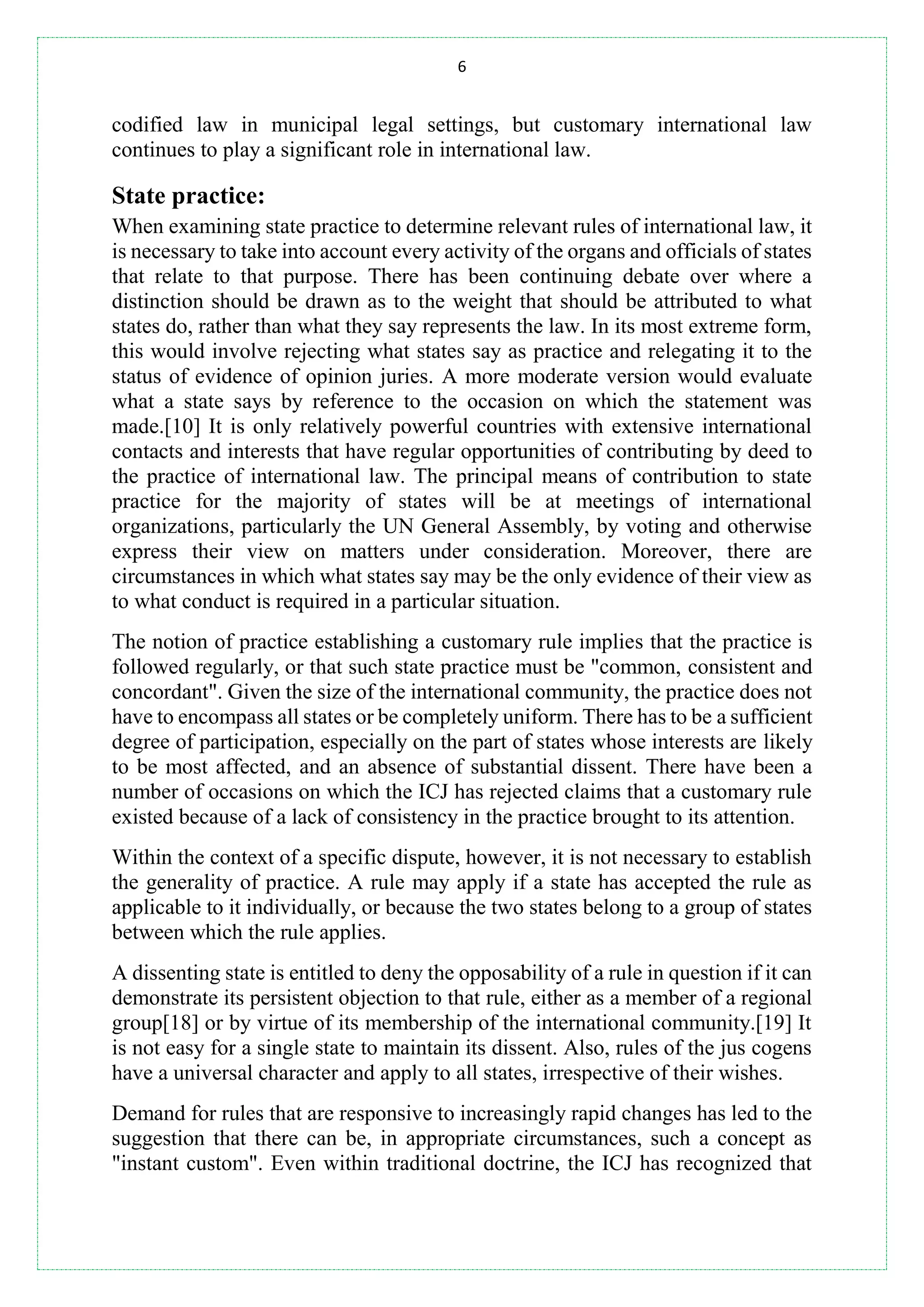 Sources of international law | PDF