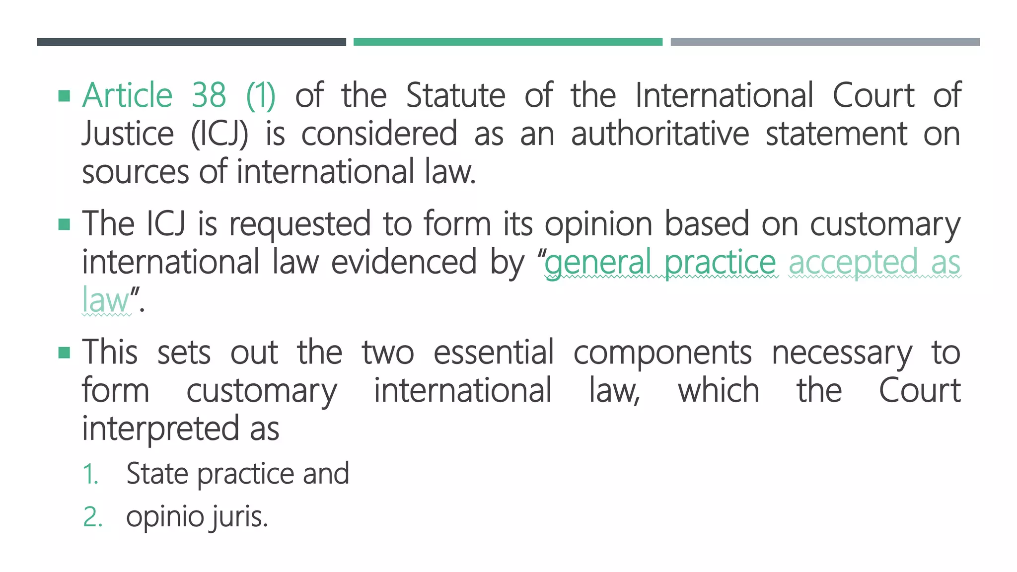 Sources of international law | PPTX