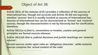 Sources of international laws | PPTX