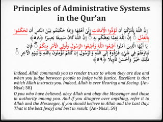 Sources of Islamic Administration | PPT