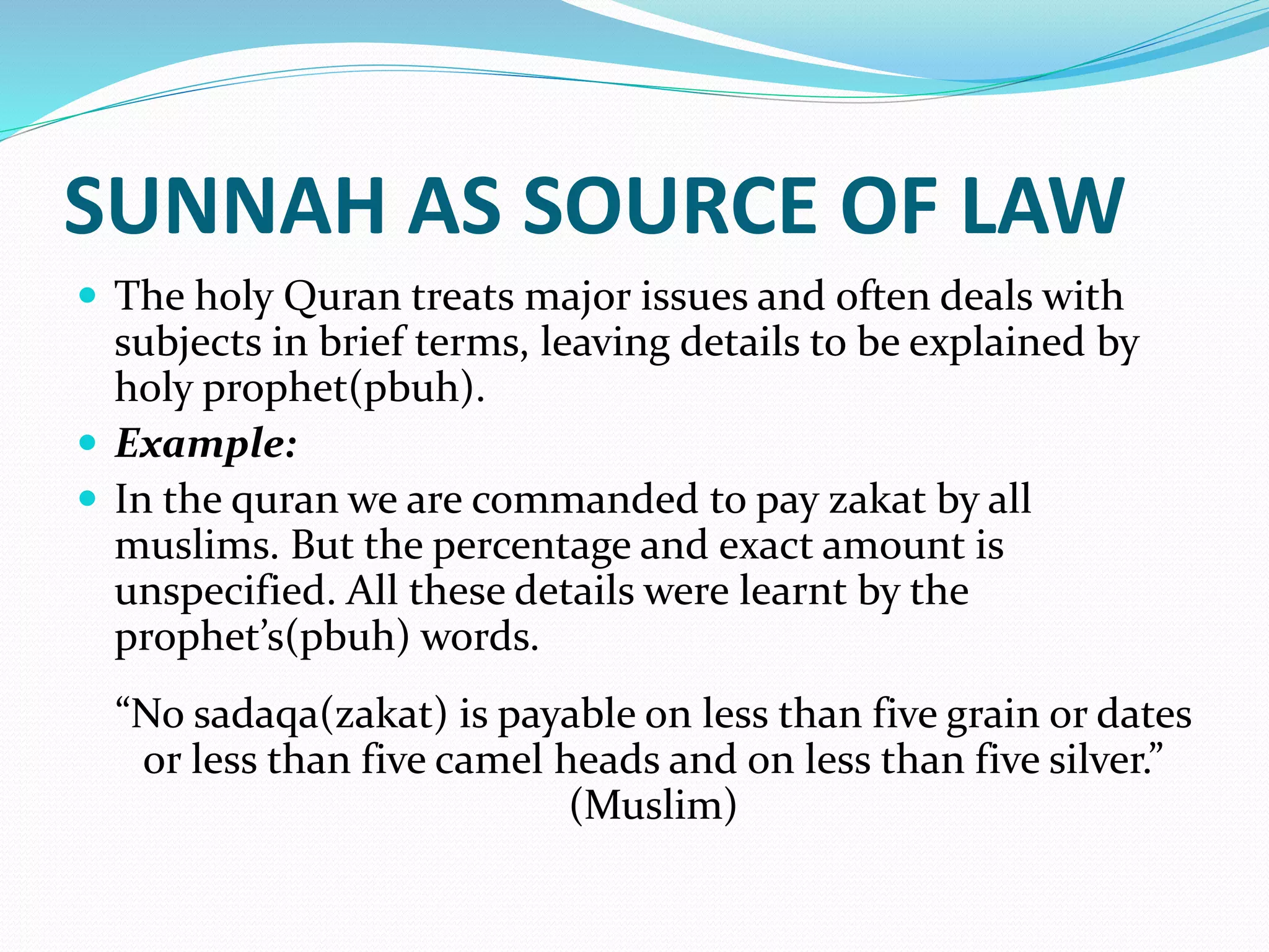 Sources of islamic law | PPTX