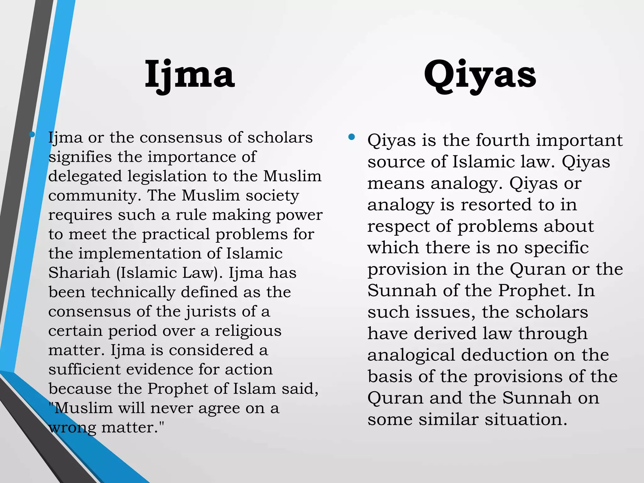 Sources of islamic laws | PPTX | Islam | Religion & Spirituality