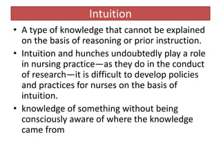 Sources of knowledge | PPTX