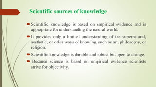 Sources of knowledge | PPTX
